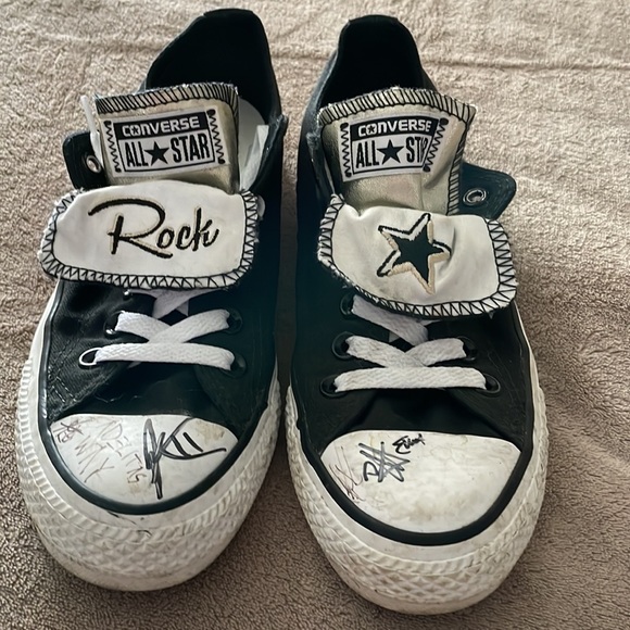 Converse | Shoes | Converse Rock Star Chucks Signed By Adelitas Way And ...
